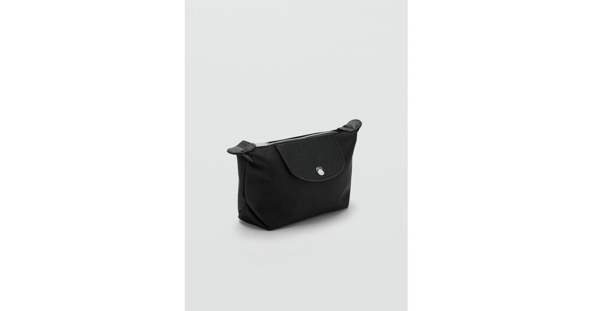 Mango Medium Combined Nylon Toiletry Bag in Black | Lyst UK
