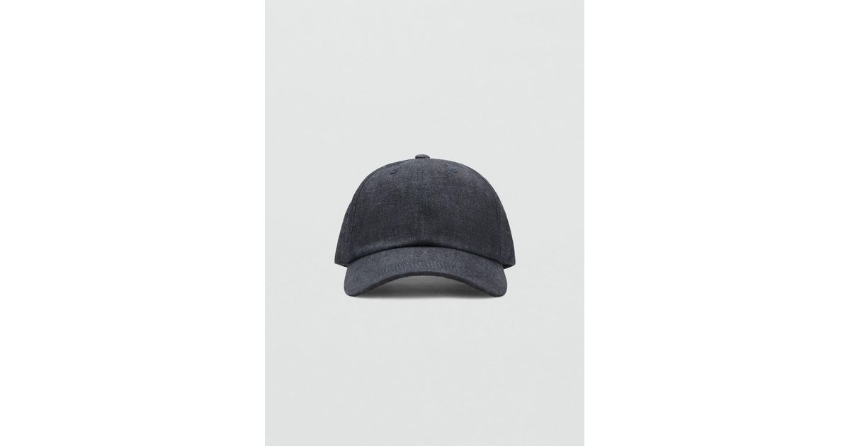 Mango Cap in Blue for Men | Lyst UK