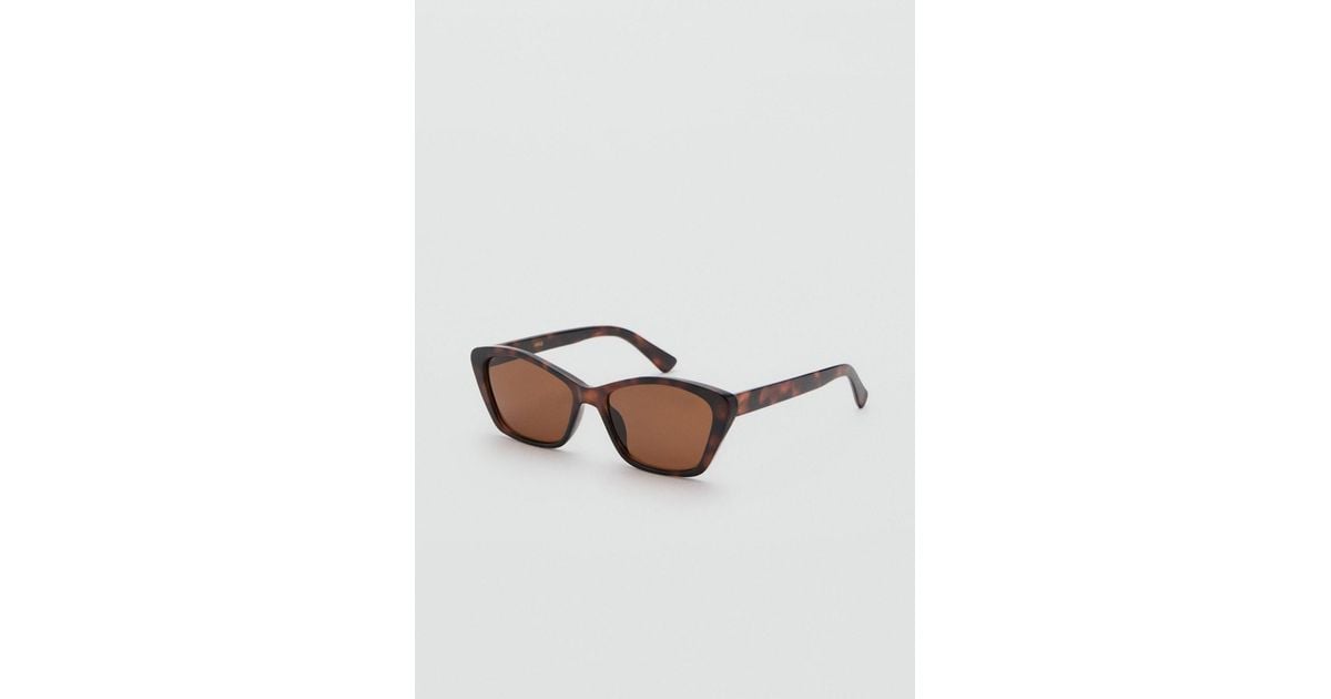 Mango Cat-Eye Sunglasses in Brown | Lyst UK
