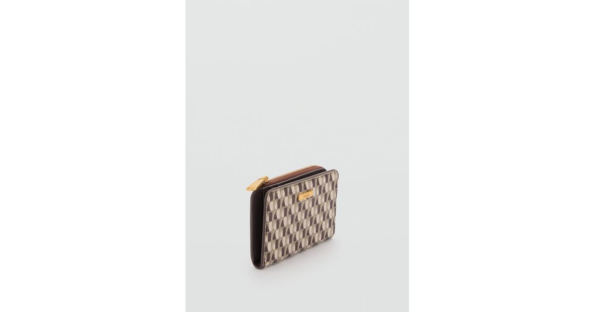 Mango Coin Purse With Printed Logo in White | Lyst UK