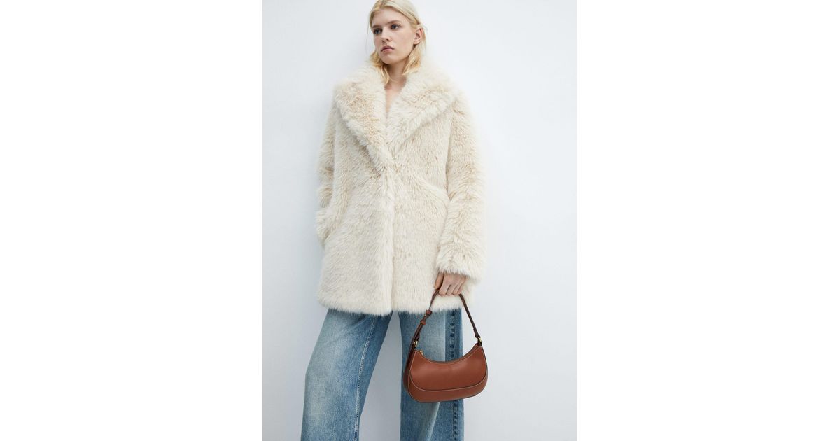 Mango Oval Short Handle Bag in Brown | Lyst UK