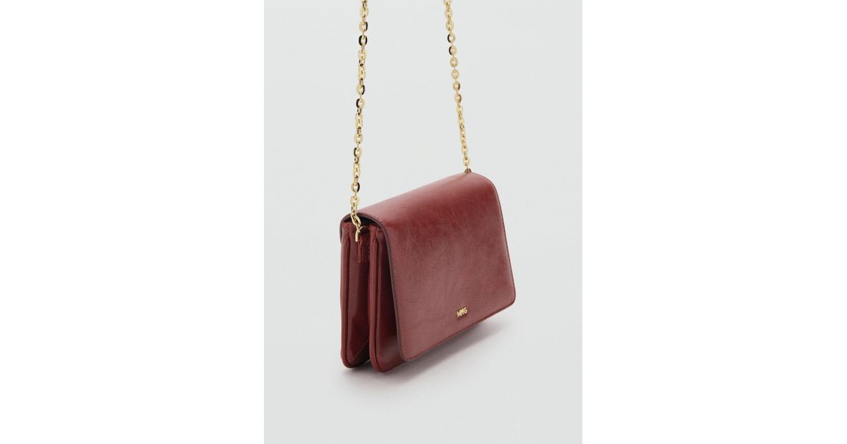 Mango Small Crossbody Bag in Red | Lyst