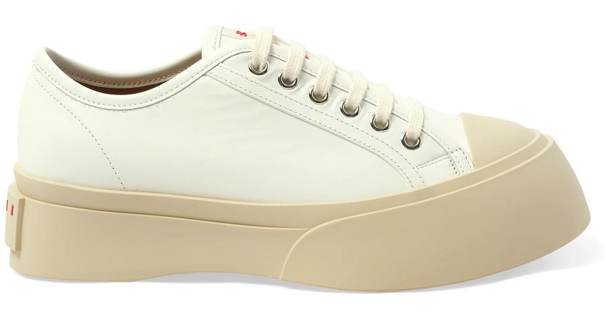 Marni Pablo Low Top Sneakers, 100% Rubber in White | Lyst