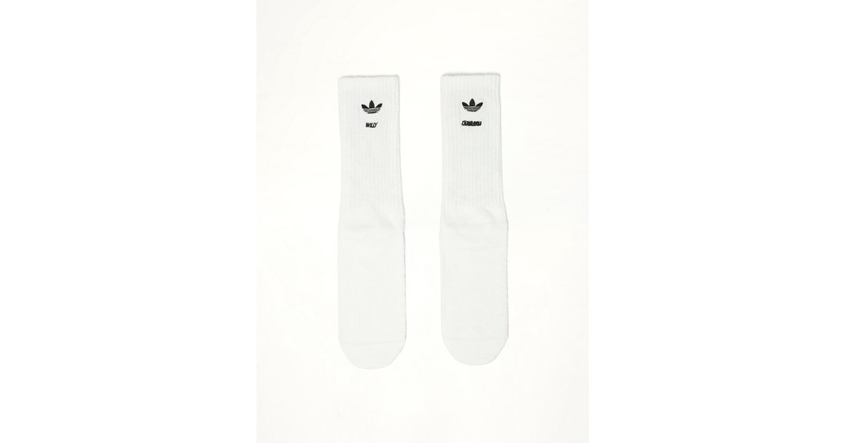 Willy Chavarria X Adidas X Chavarria Socks, 100% Cotton in White for ...