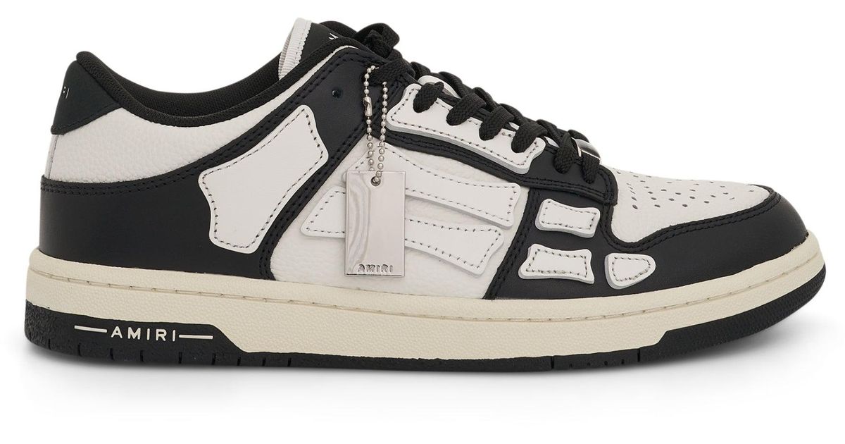 Amiri Skeleton Low Top Sneaker In Black/white for Men | Lyst