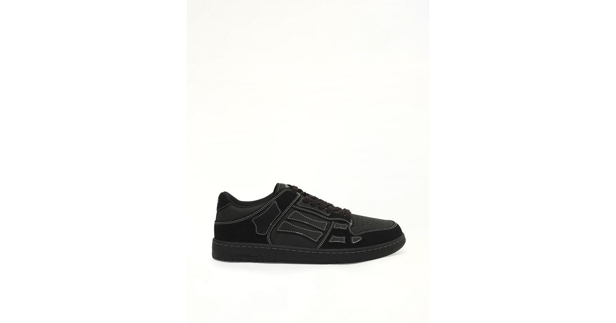Amiri Skeleton Top Low Sneakers, 100% Rubber in Black for Men | Lyst