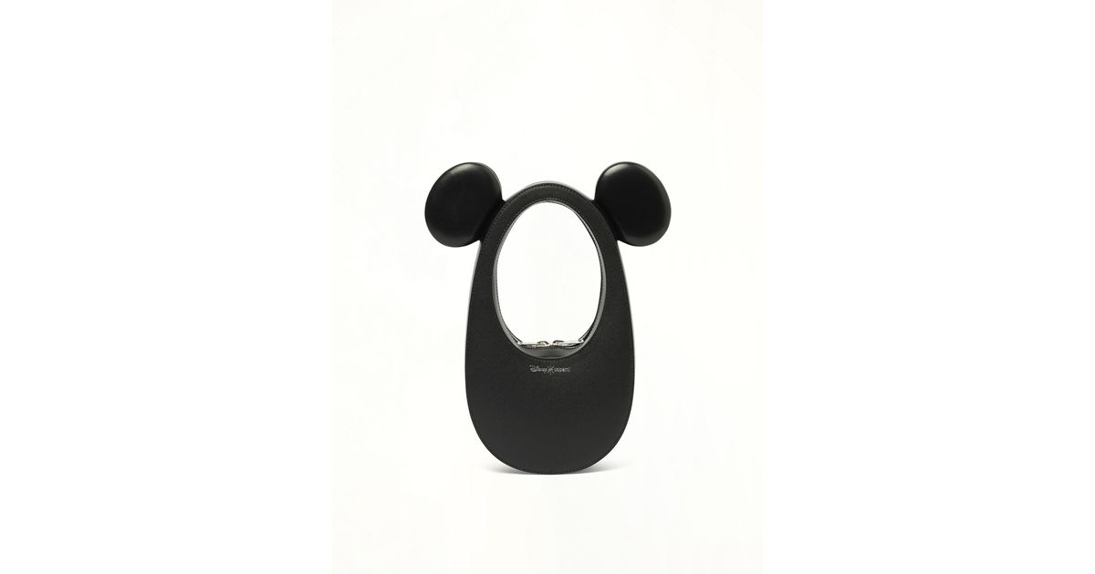 Coperni Disney X Mickey Mini Swipe Bag, 100% Calf Leather in Black | Lyst