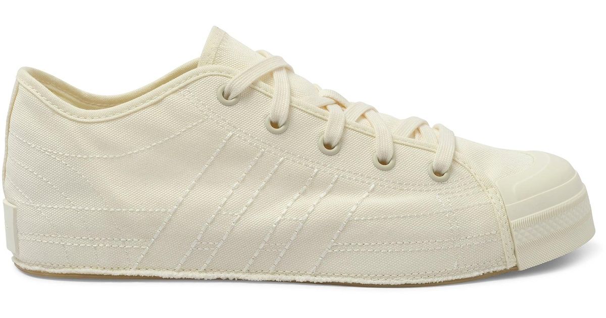 Y-3 Nizza Low Sneakers, Off in Natural for Men | Lyst