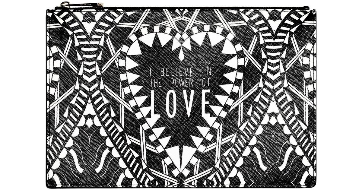 Givenchy Iconic Print Pouch in Black | Lyst