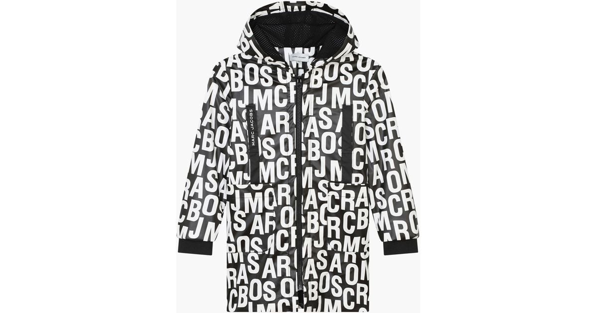 Marc Jacobs The Jumbled Monogram Raincoat in Black | Lyst