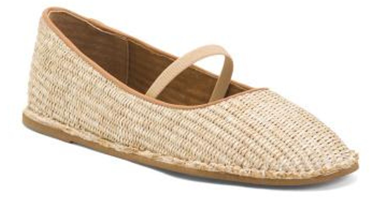 Marshalls Harper Raffia Ballet Flats For in White | Lyst
