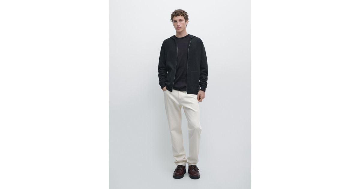 MASSIMO DUTTI Zip-Up Knit Cardigan With Hood for Men | Lyst UK
