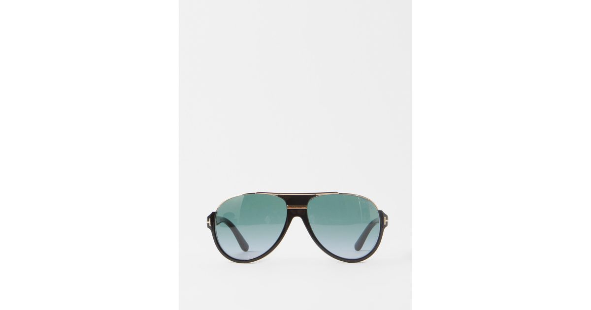 Tom Ford Dimitry Aviator Acetate Sunglasses In Green For Men Lyst