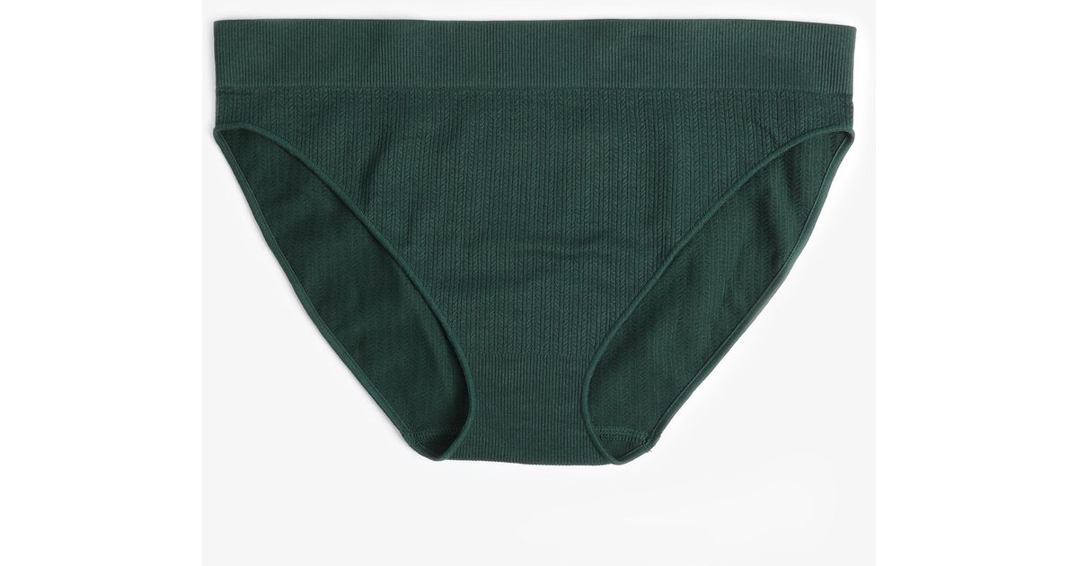 maurices True Stretch Cable Knit Seamless Bikini Panty in Green | Lyst