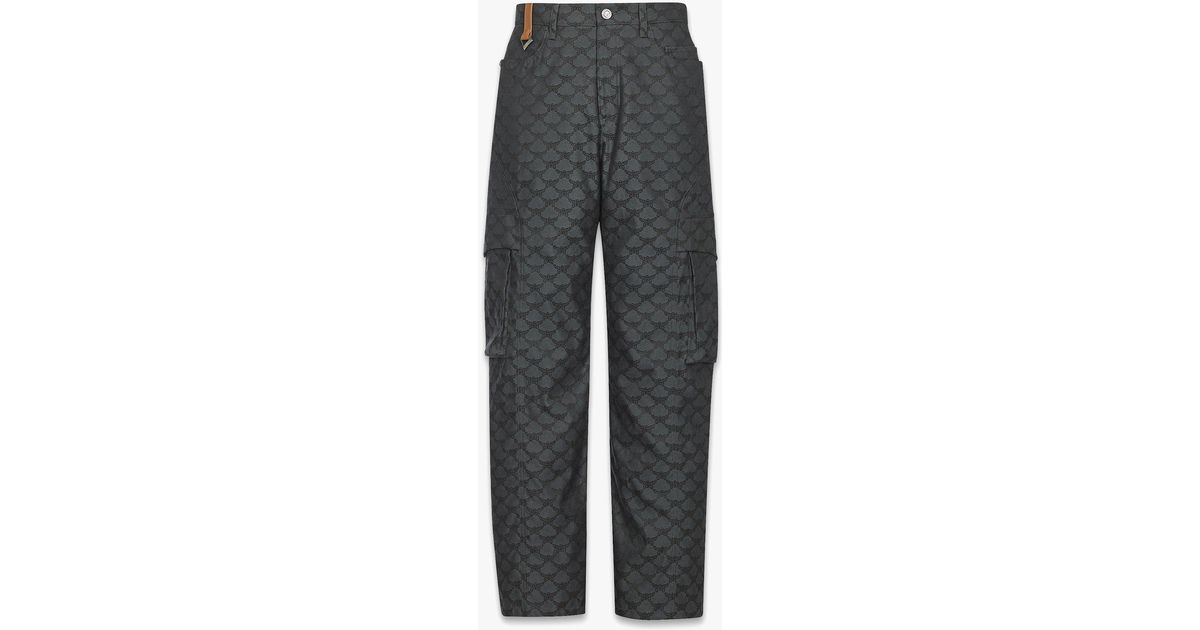 MCM Pants In Lauretos Jacquard in Gray for Men | Lyst