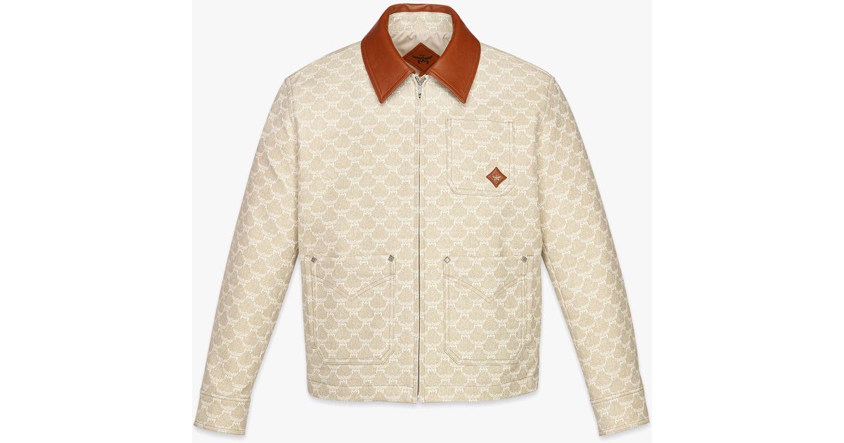 MCM Lauretos Jacket in White for Men | Lyst
