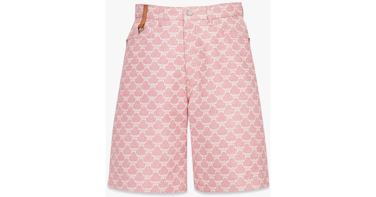 MCM Lauretos Shorts in Pink for Men | Lyst