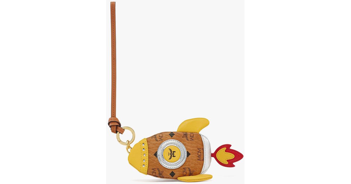 MCM Aren Rocket Pouch Charm In Visetos for Men | Lyst
