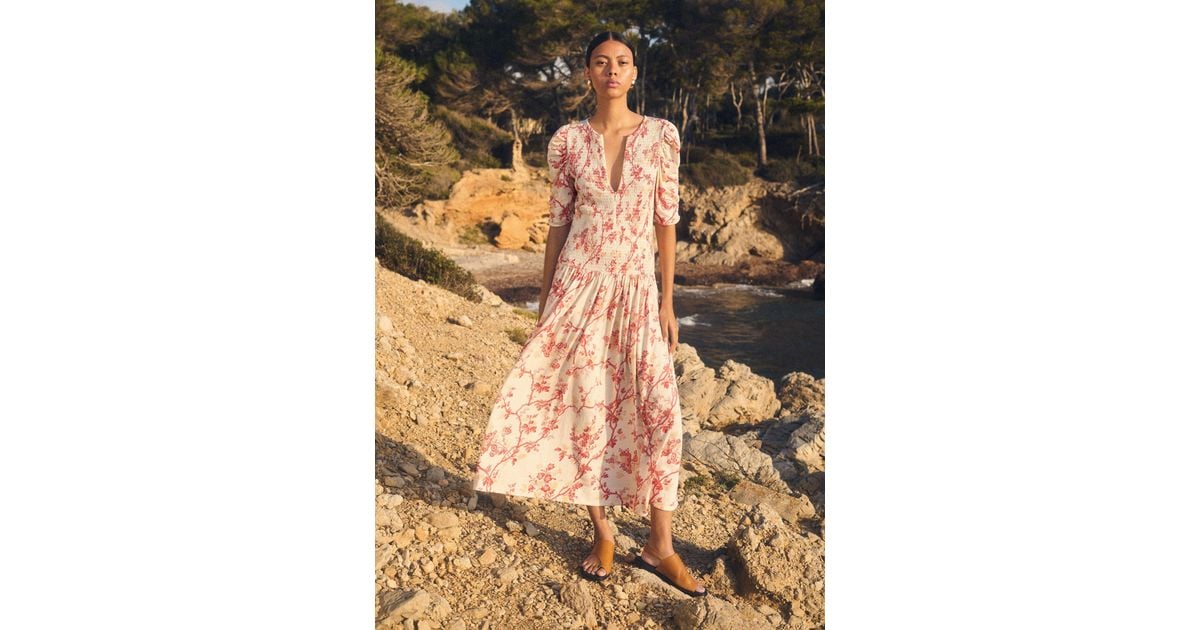 ME+EM Modern Botanical Print Maxi Dress | Lyst