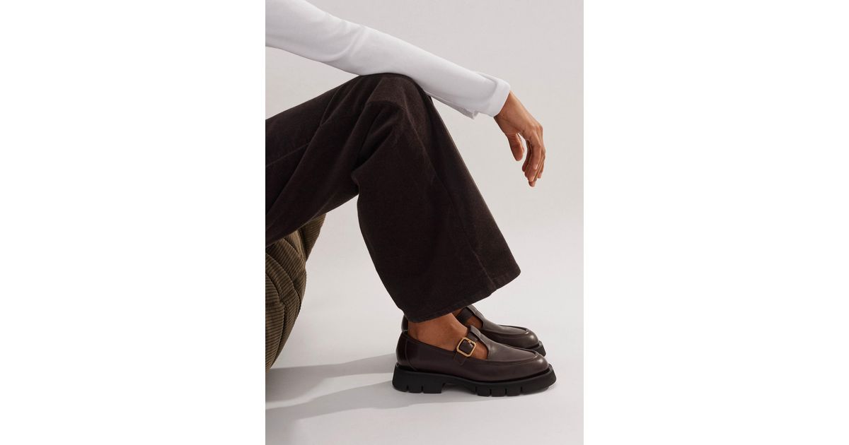 ME+EM Mary Jane Loafer in Black | Lyst