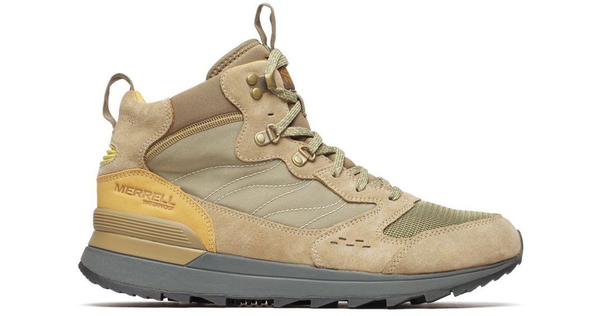 Merrell Alpine 83 Sneaker Recraft Mid Waterproof in Natural for Men ...