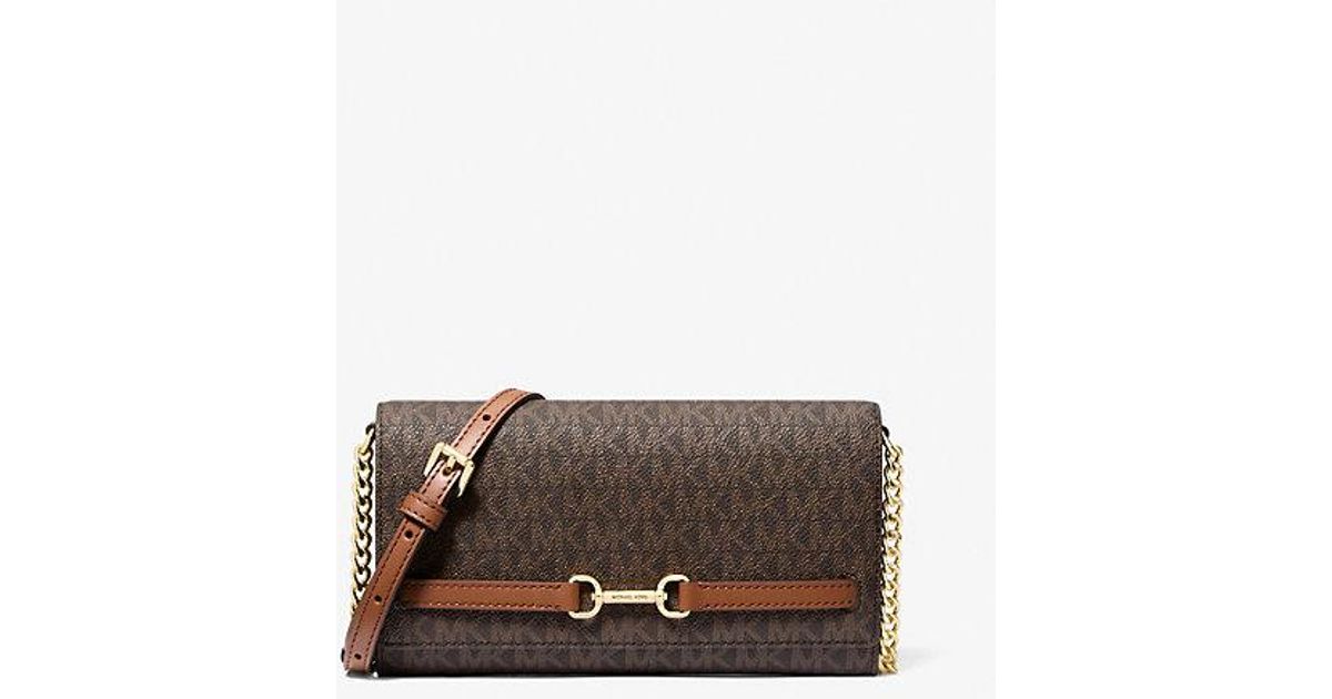 Michael Kors Carson Large Signature Logo Convertible Crossbody Bag in ...