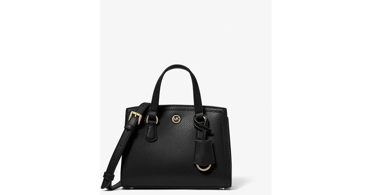 MICHAEL Michael Kors Mk Chantal Extra-Small Pebbled Leather Messenger ...