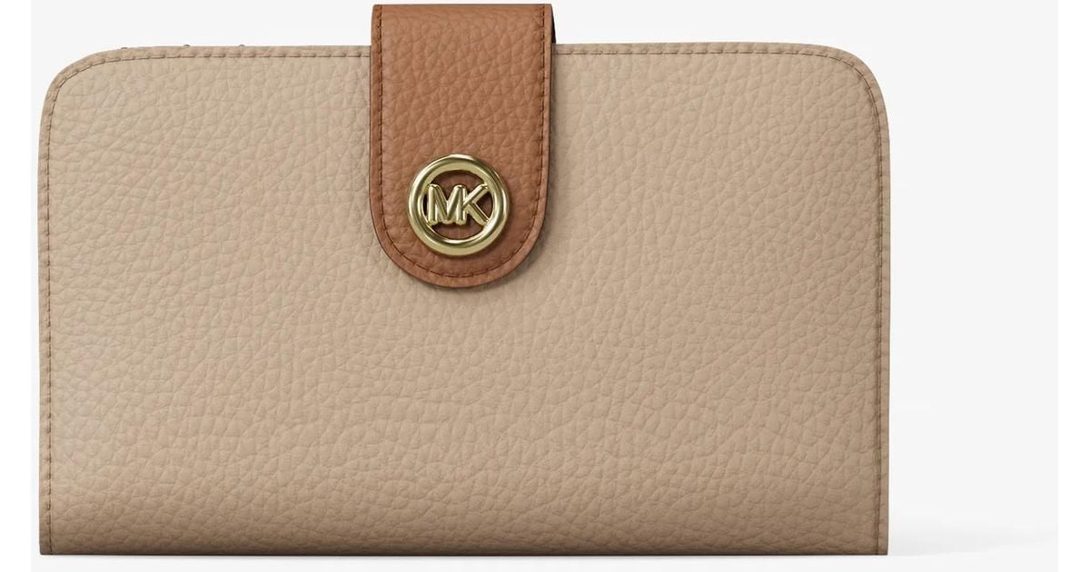 MICHAEL Michael Kors Mk Pop Charm Medium Color-Block Pebbled Leather ...