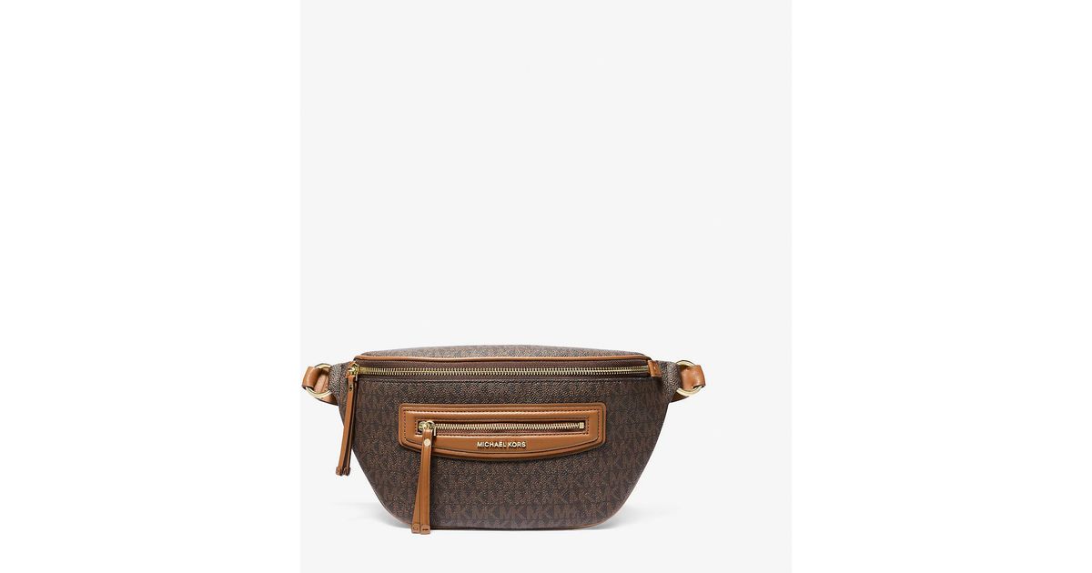 MICHAEL Michael Kors Mk Jet Set Travel Medium Signature Logo Sling Pack ...