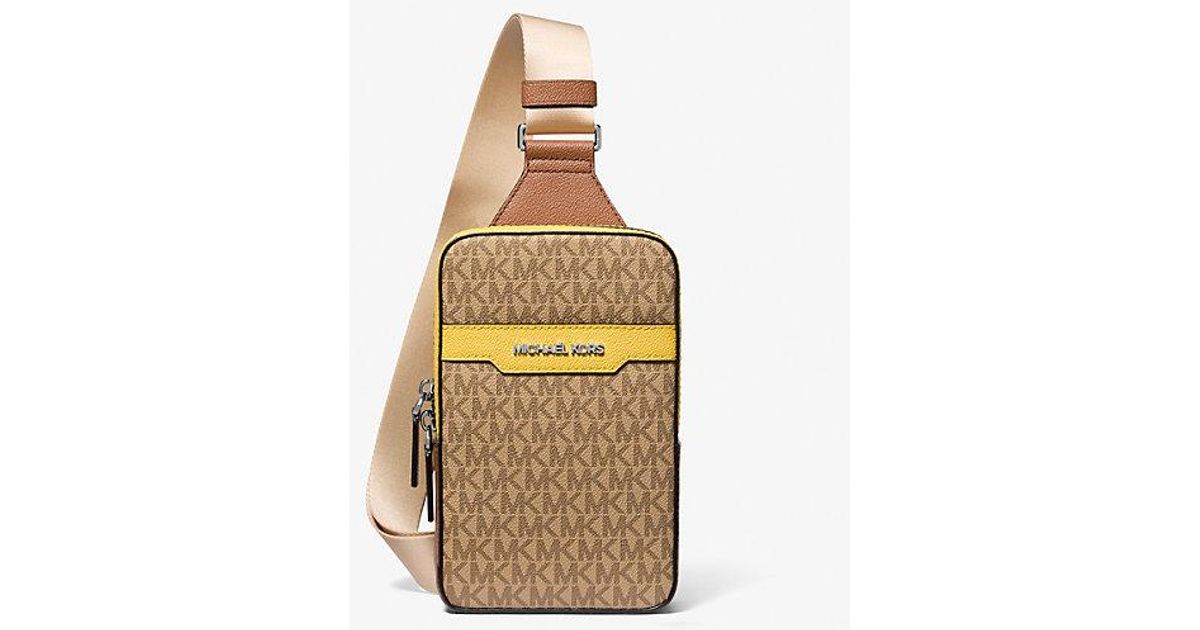 Michael Kors Cooper Signature Logo Sling Pack in Metallic for Men | Lyst