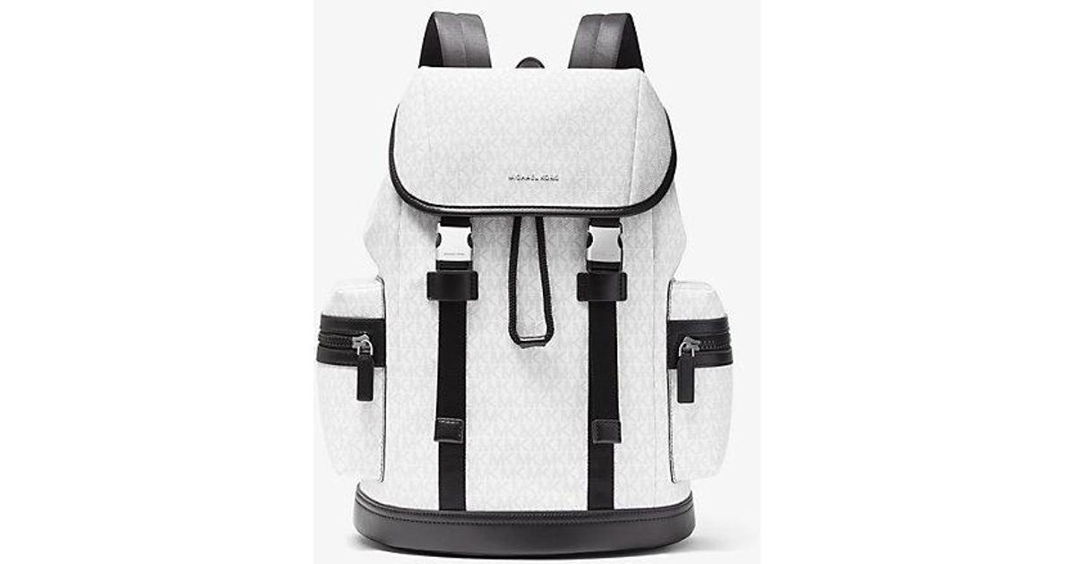 Michael Kors Cooper Logo Backpack in White for Men | Lyst