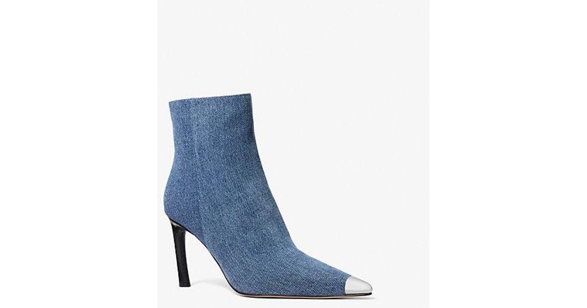 Michael Kors Kasia Denim Boot in Blue | Lyst