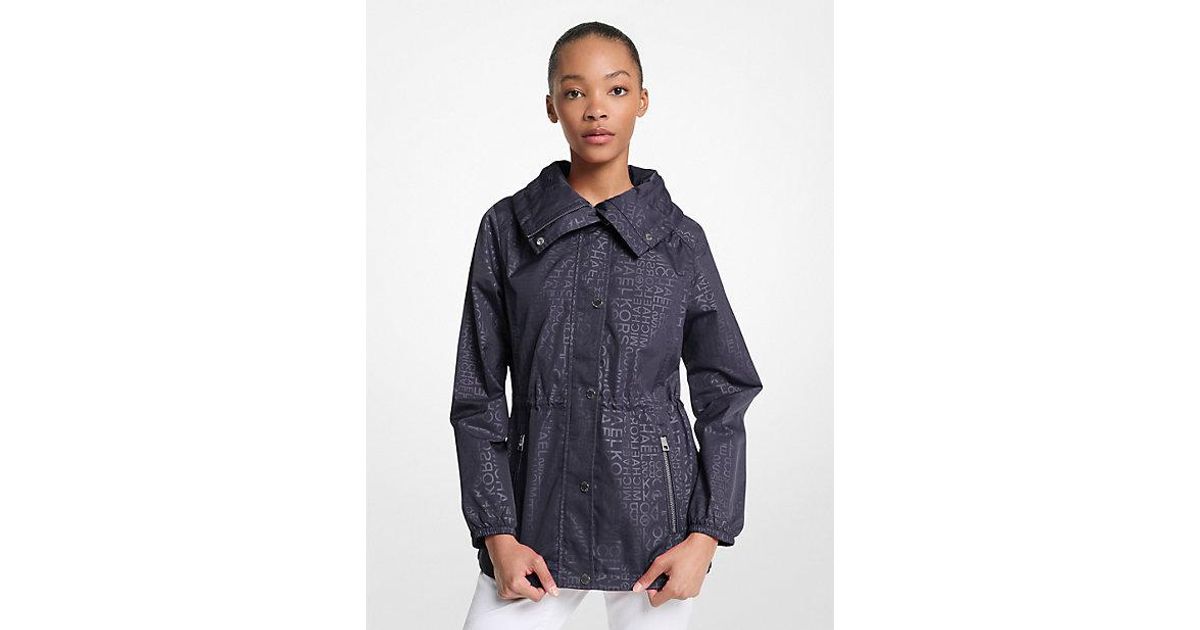 Michael Kors Logo Anorak in Blue | Lyst