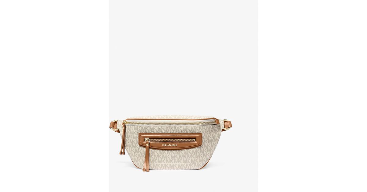 MICHAEL Michael Kors Mk Jet Set Travel Medium Signature Logo Sling Pack ...