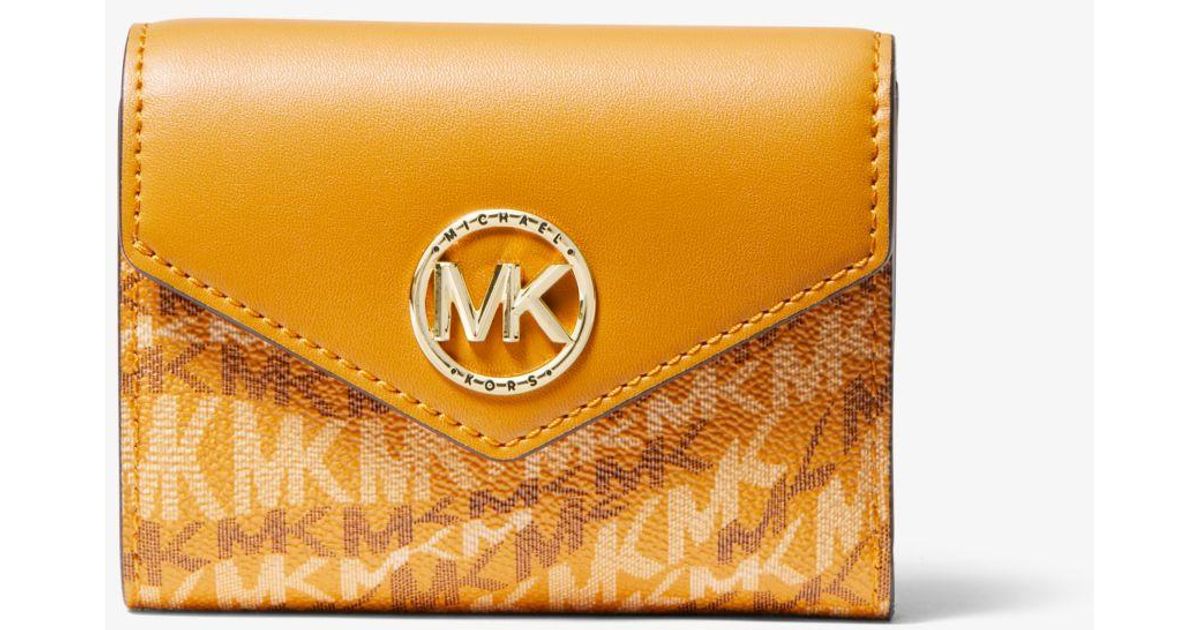 Michael Kors Canvas Greenwich Small Animal Print Logo Wallet | Lyst Michael Kors Canvas Greenwich Small Animal Print Logo Wallet | Lyst