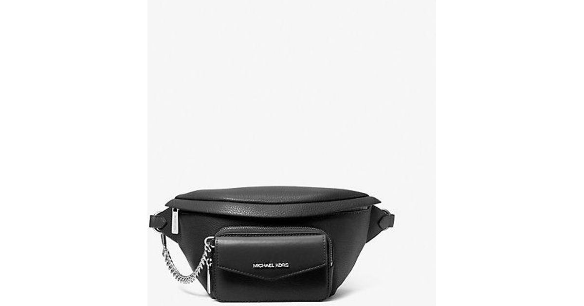 Michael Kors Maisie Large Pebbled Leather 2-in-1 Sling Pack in Black | Lyst Michael Kors Maisie Large Pebbled Leather 2-in-1 Sling Pack in Black | Lyst