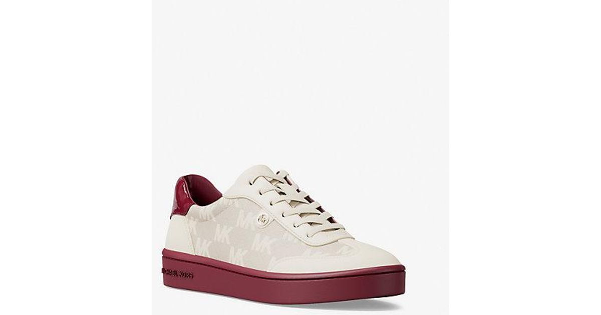Michael Kors Scotty Logo Jacquard Sneaker in Pink | Lyst