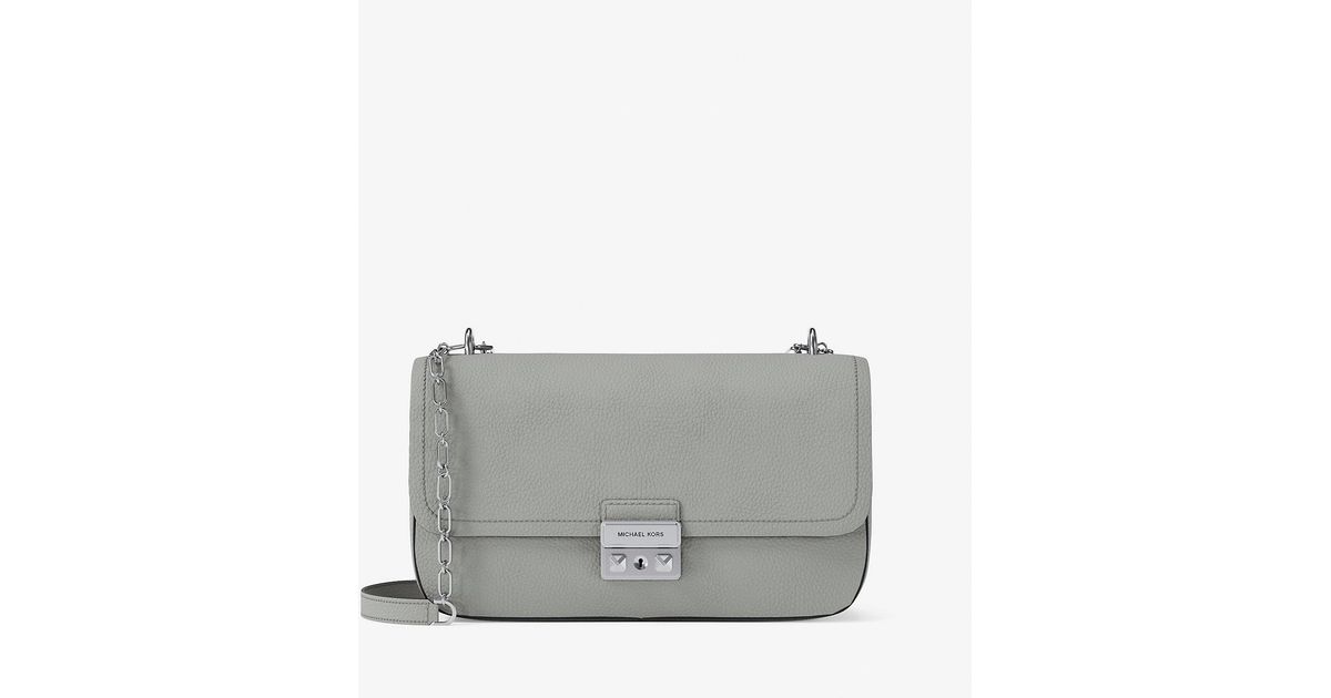 MICHAEL Michael Kors Mk Tribeca Large Pebbled Leather Shoulder Bag in ...