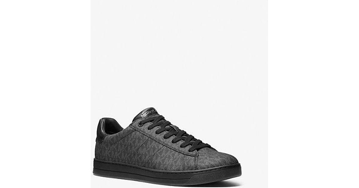 Michael Kors Jacob Signature Logo Sneaker in Black for Men | Lyst