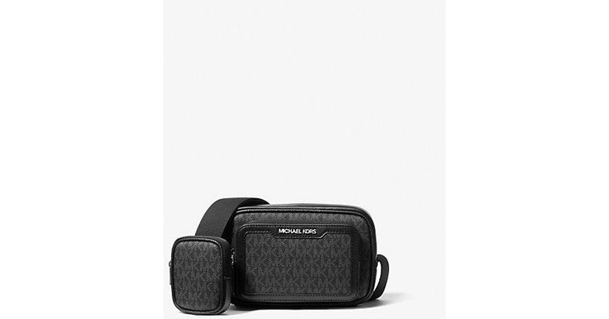 Michael Kors Cooper Signature Logo Camera Crossbody Bag With Pouch in ...