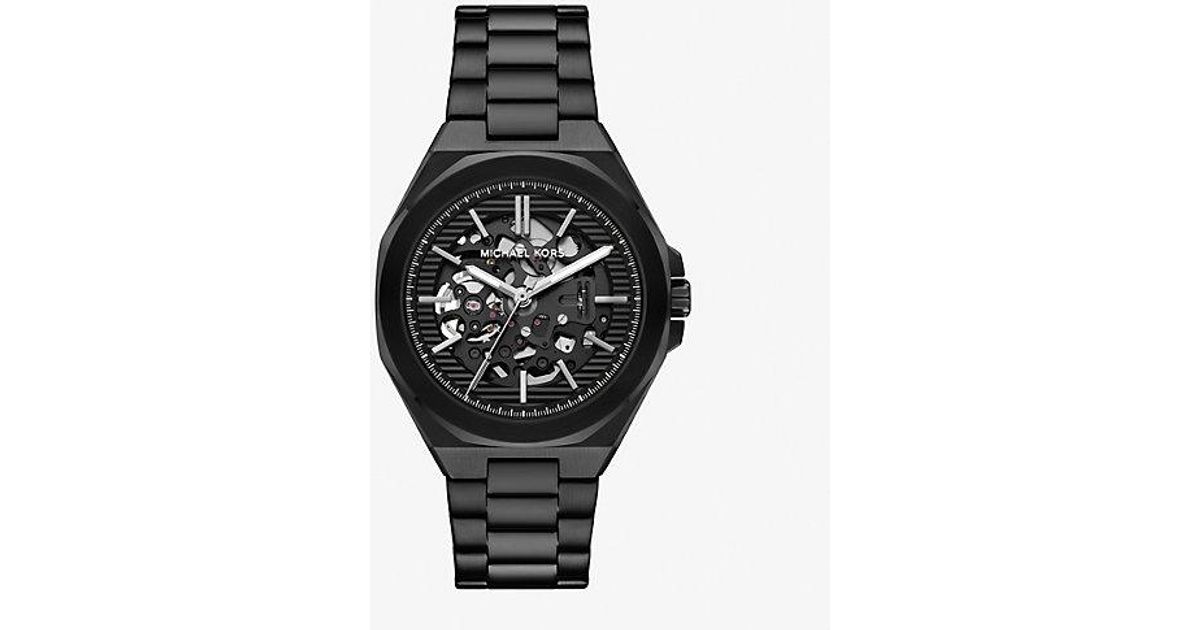 Michael Kors Oversized Callum-Tone Watch in Black for Men | Lyst