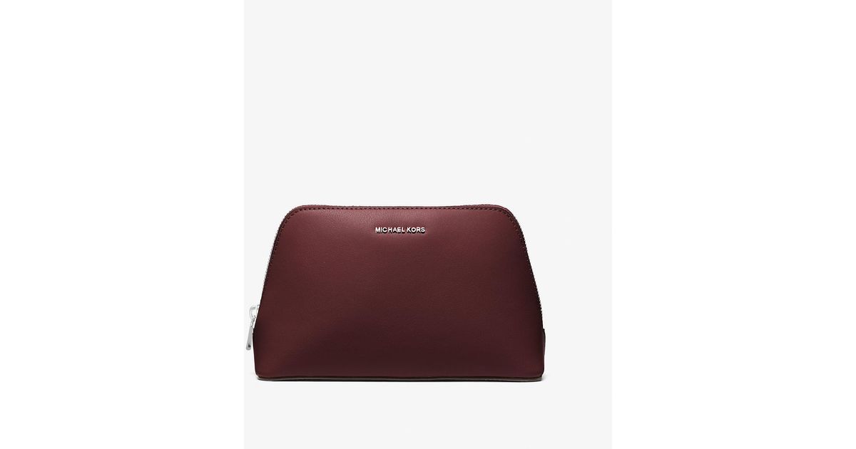 MICHAEL Michael Kors Mk Jet Set Medium Leather Travel Kit in Purple ...