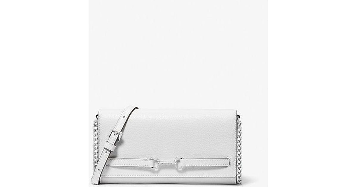 Michael Kors Carson Large Pebbled Leather Convertible Crossbody Bag in ...