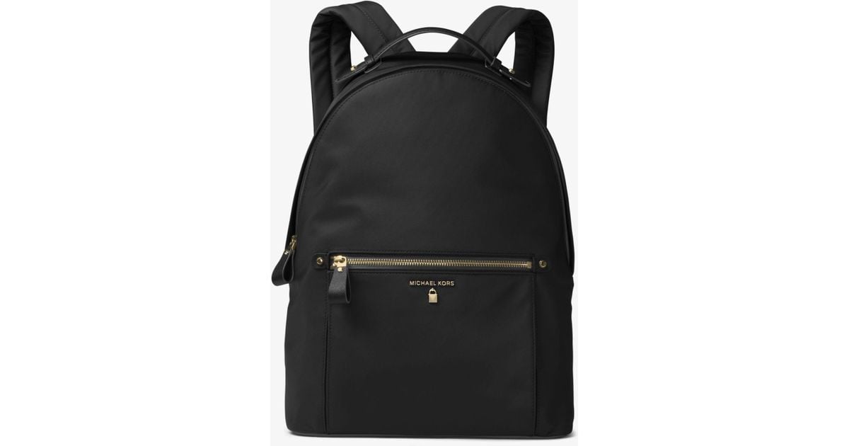 Michael Kors Kelsey Nylon Backpack in Black | Lyst