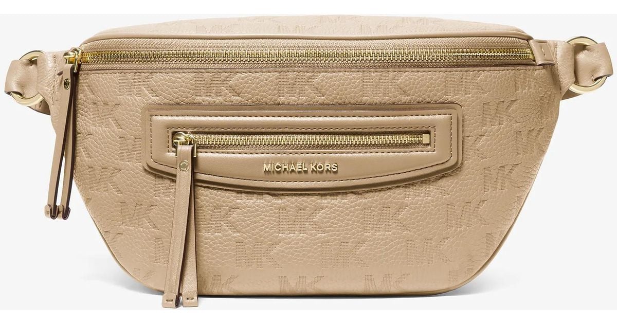 MICHAEL Michael Kors Mk Jet Set Travel Medium Logo Embossed Leather ...
