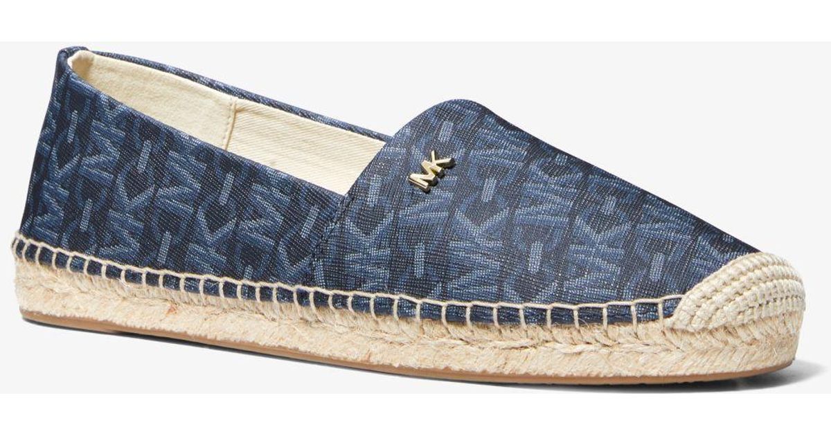 MICHAEL Michael Kors Kendrick Empire Signature Logo Slip-on Espadrille ...
