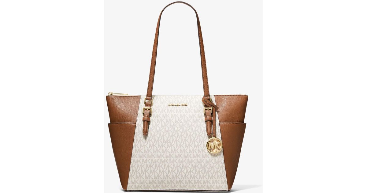 Michael Kors Charlotte Large Logo And Leather Top-zip Tote Bag | Lyst Michael Kors Charlotte Large Logo And Leather Top-zip Tote Bag | Lyst