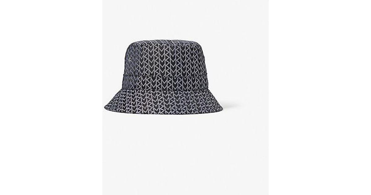 Michael Kors Mk2000 Logo Jacquard Bucket Hat in Blue | Lyst