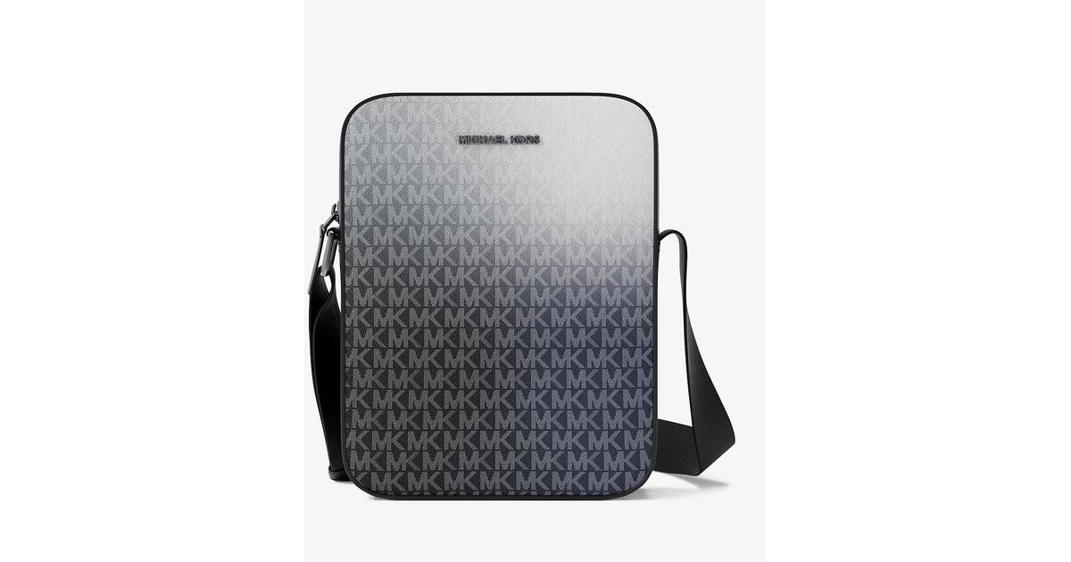 Michael Kors Outlet Mk Cooper Small Ombré Signature Logo Reporter Bag ...