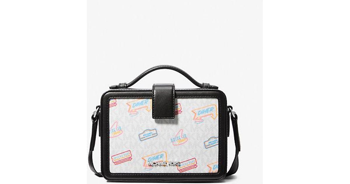 Michael Kors Cooper Embellished Signature Logo Crossbody Bag in Black ...
